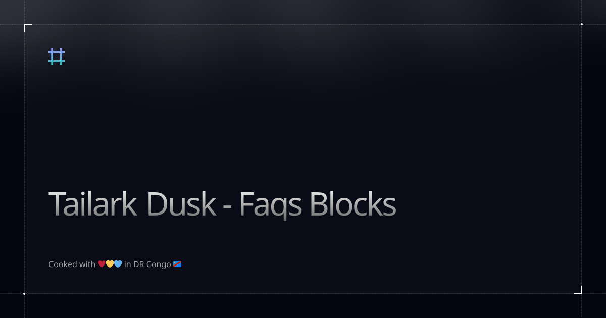 Shadcn Faqs Blocks | Tailark Dusk