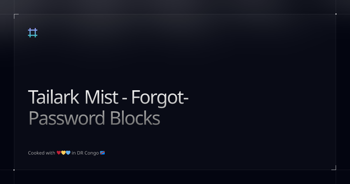 Shadcn Forgot Password Blocks | Tailark Mist