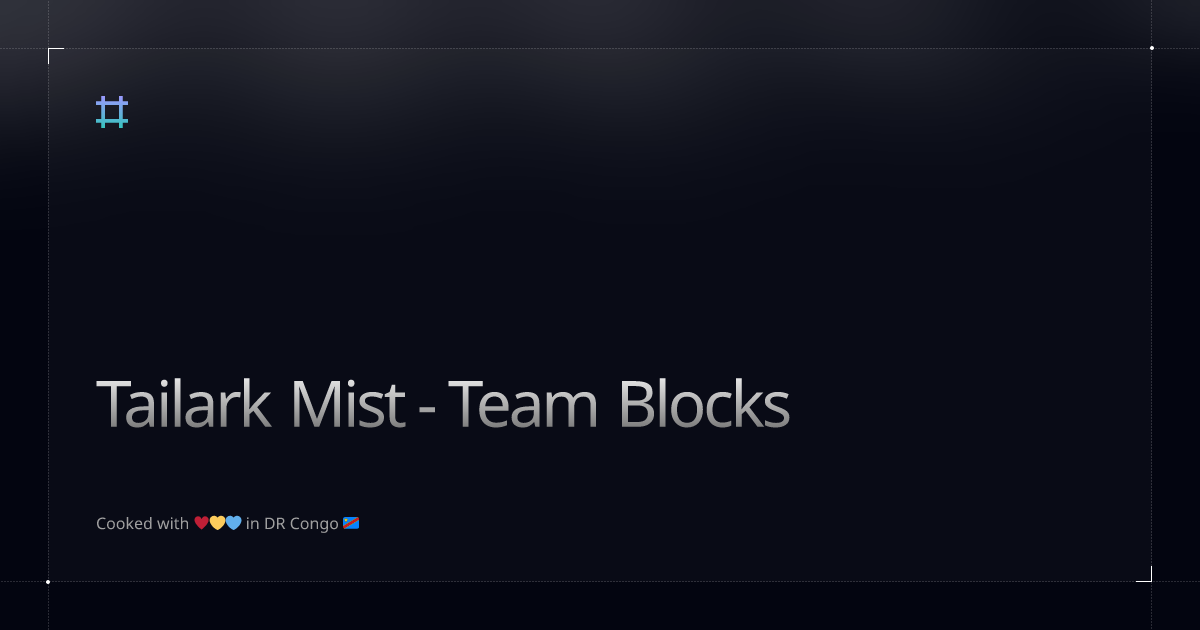 Shadcn Team Blocks | Tailark Mist