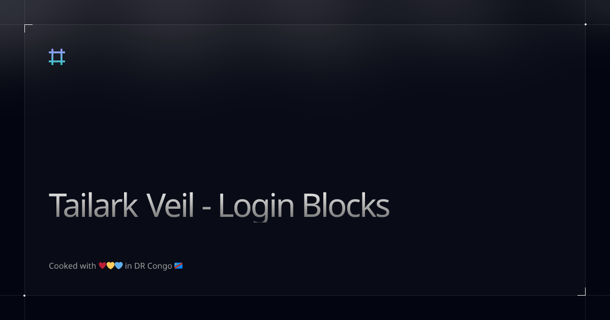 Veil Login Blocks | Tailark